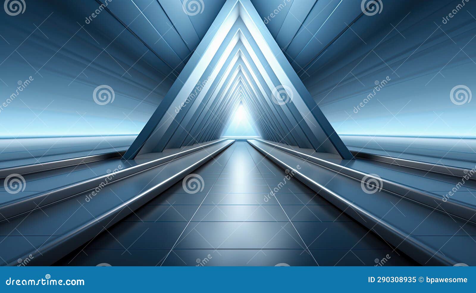 Symmetrical Aesthetic Geometric Structure Featuring Upwards Pointing ...