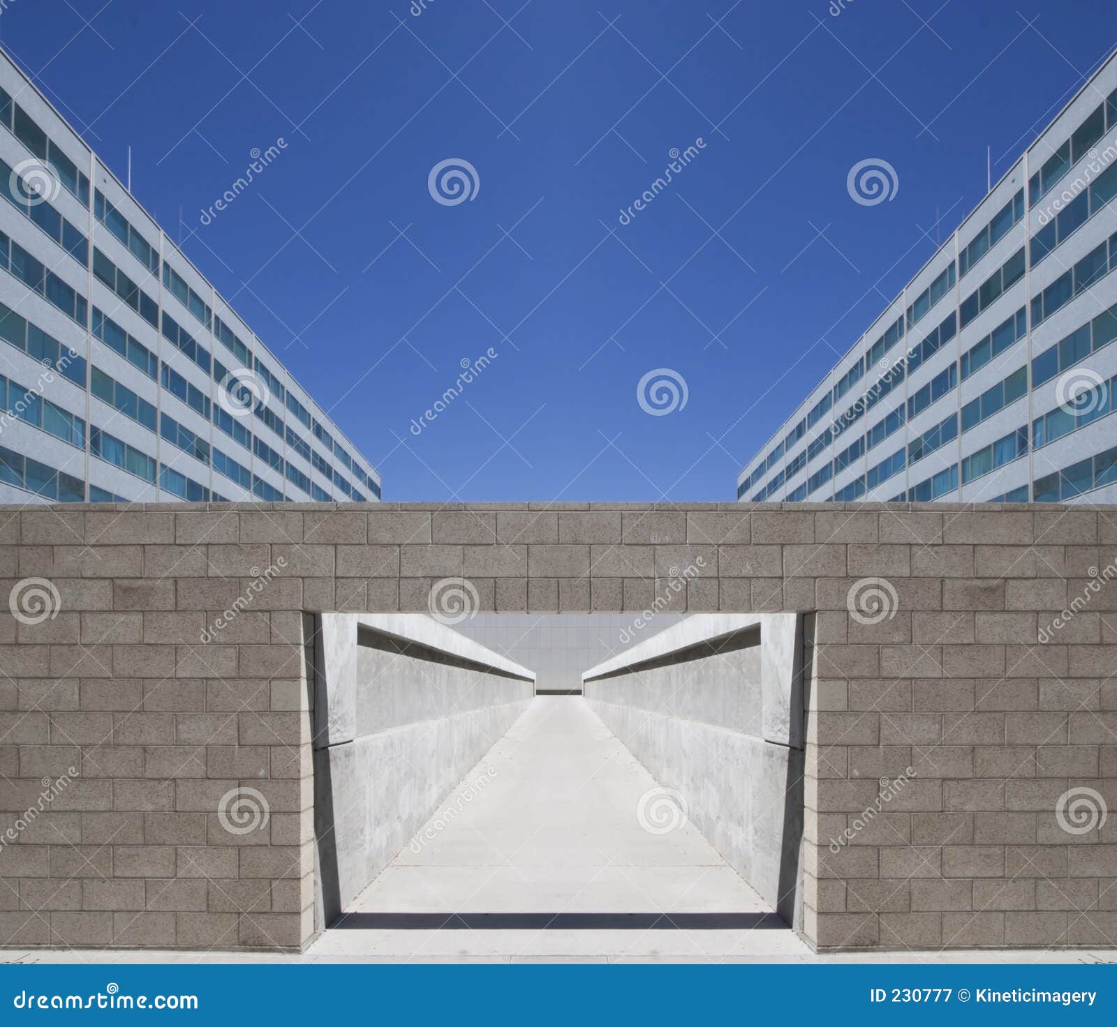 Symmetrical Architectural Archway Stock Image - Image of gate ...