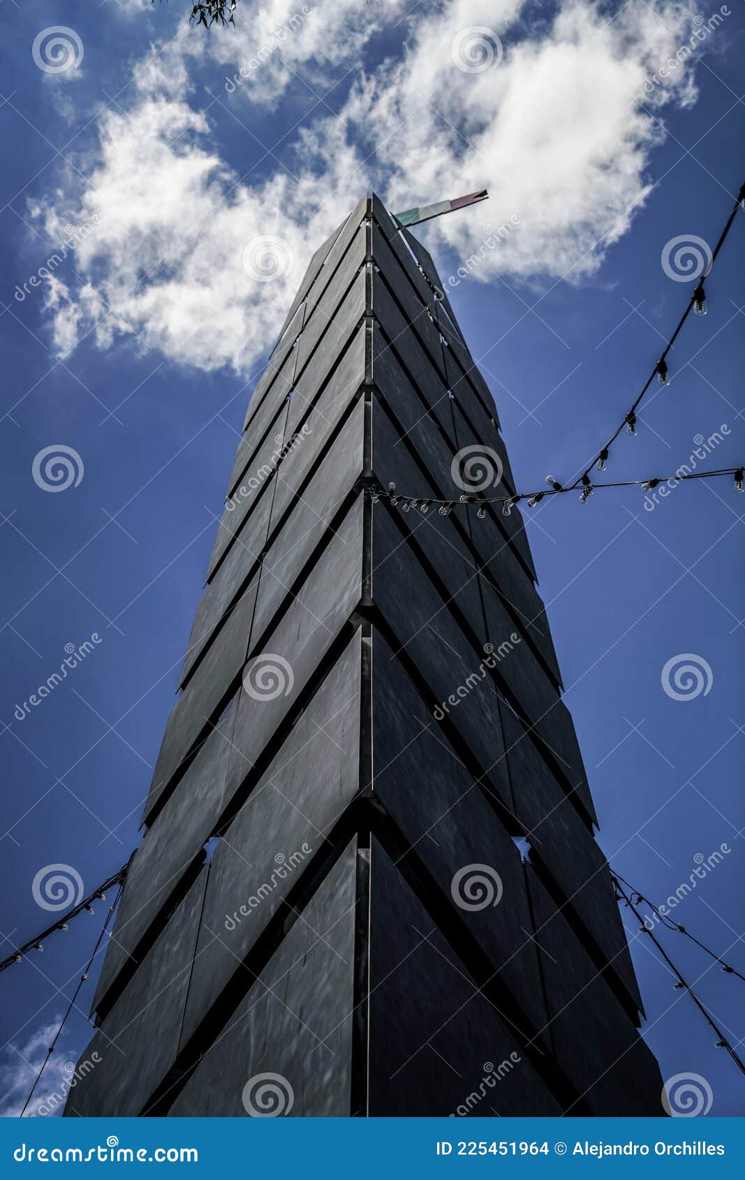 Symmetrical Architecture on Downtown City Building with Sky in the ...