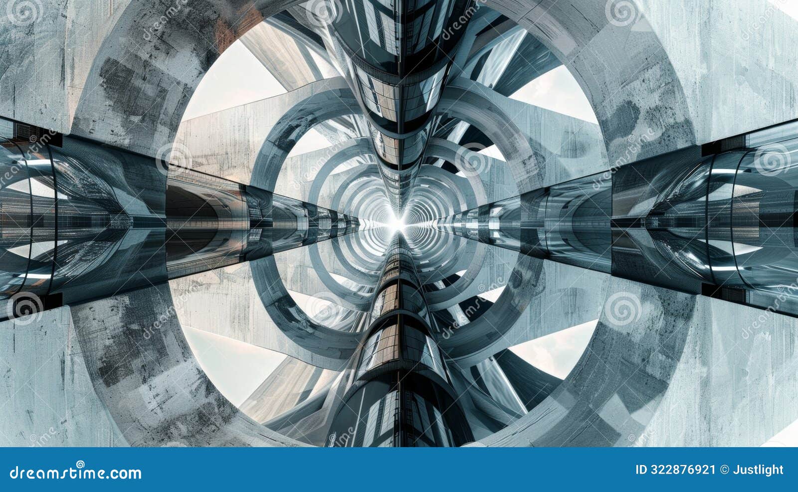 A Symmetrical Arrangement of Abstract Shapes Creating a Mesmerizing ...