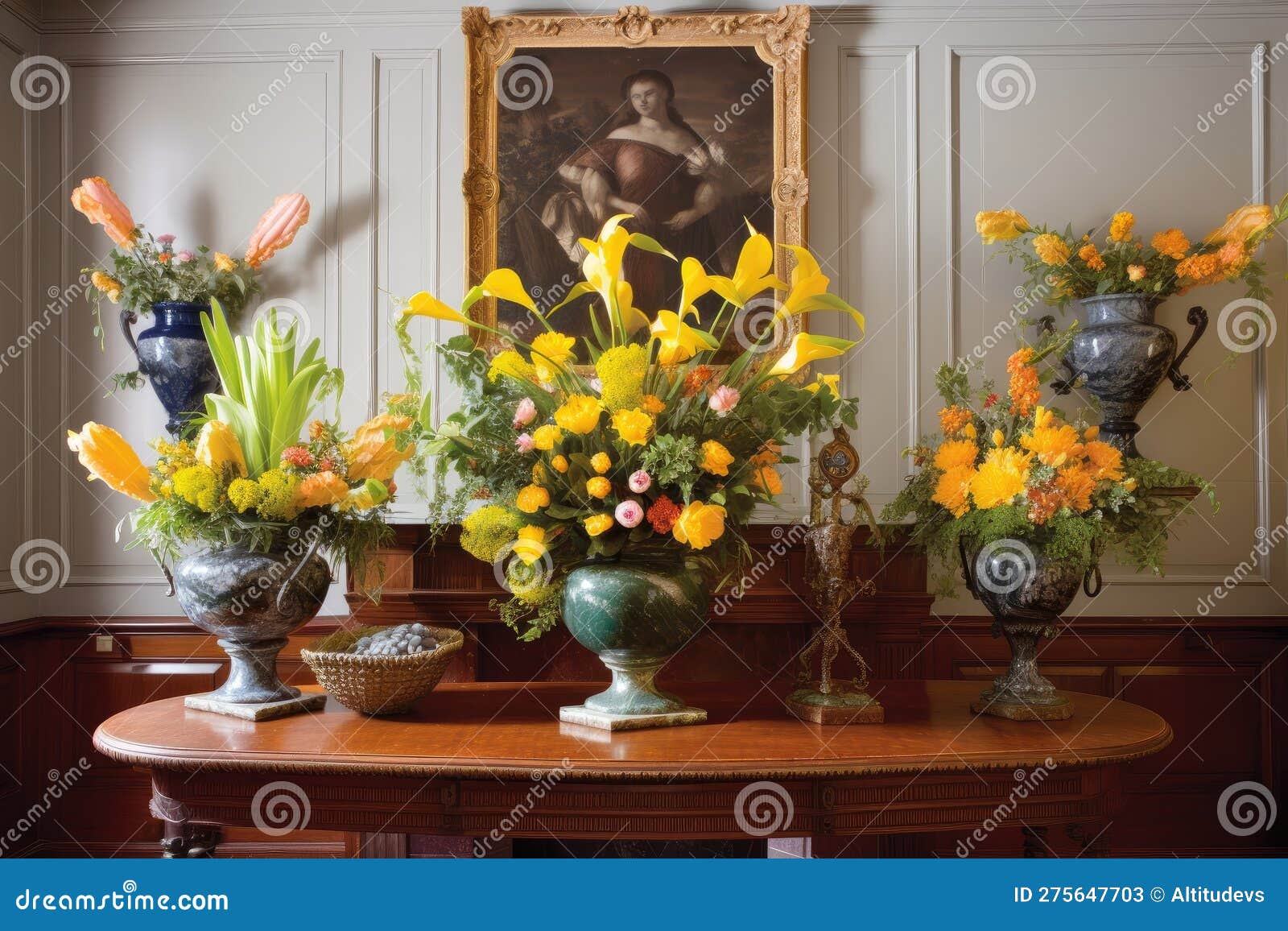 Symmetrical Arrangement of Asymmetrical Elements, Such As Flowers and ...