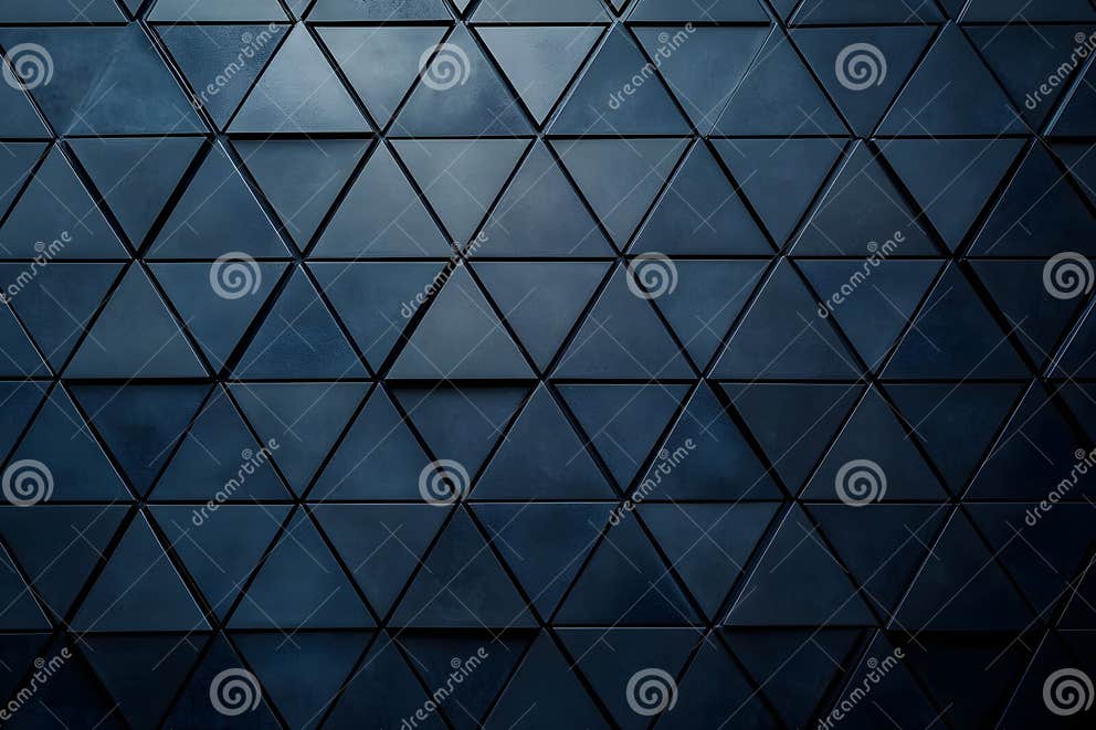 Symmetrical Arrangement of Triangular Concrete Blocks with Detailed ...