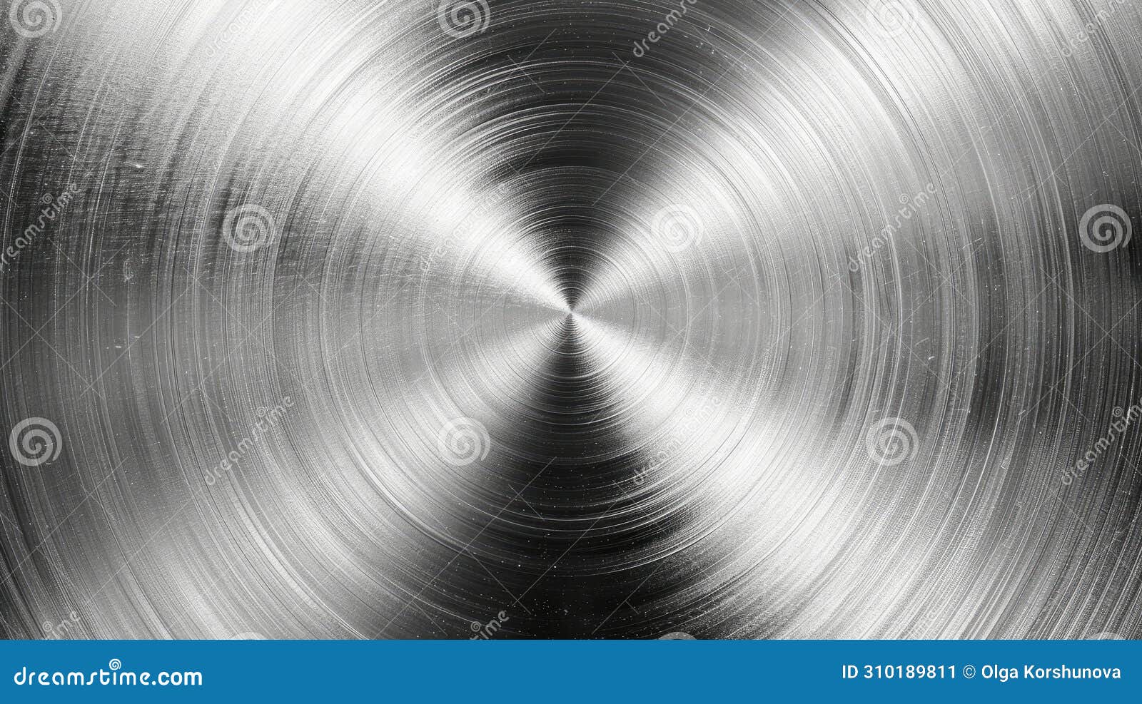 Circular Brushed Metal Texture Reflective Abstract Background Stock ...
