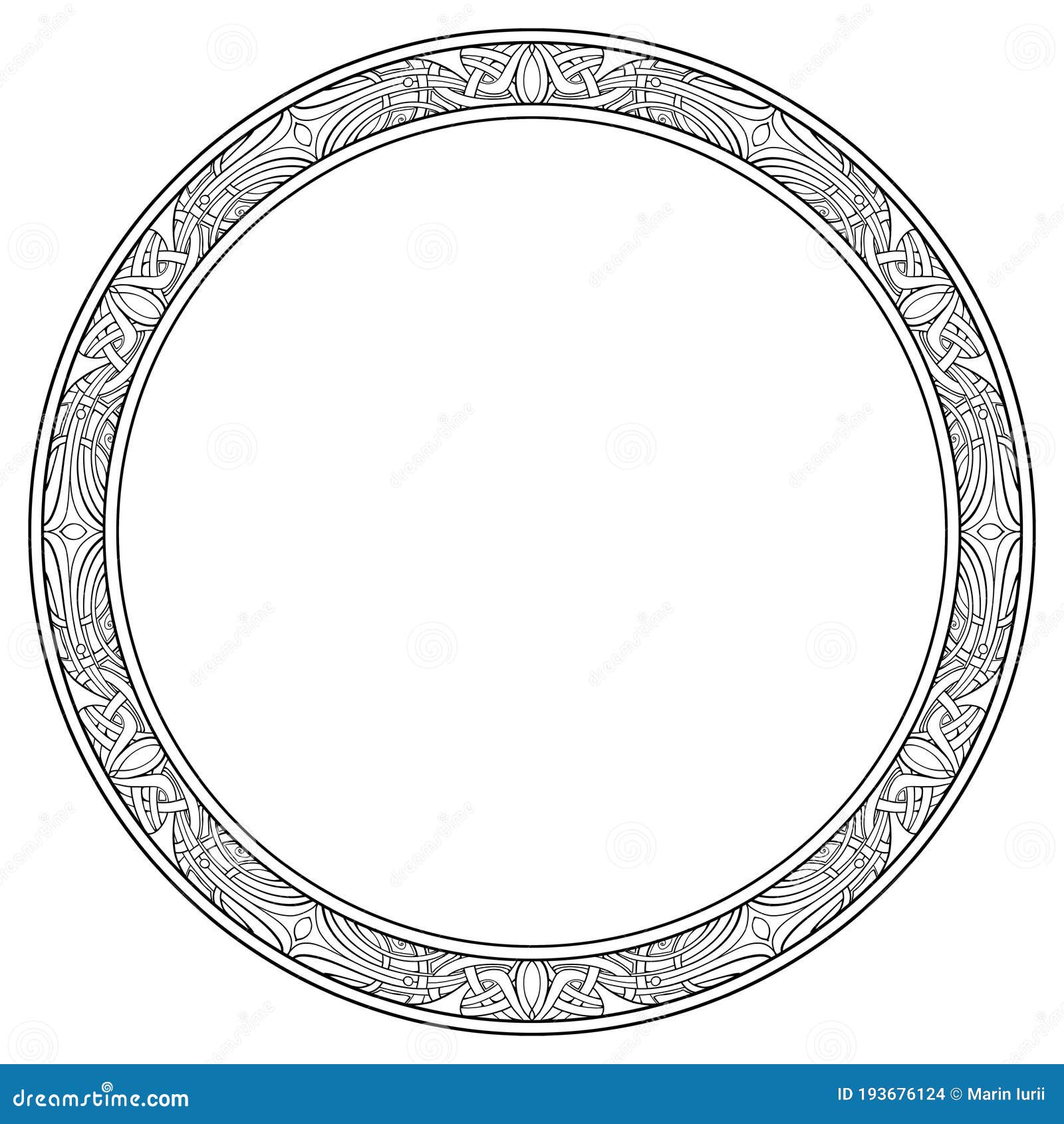 Symmetrical Circular Pattern Stock Illustration - Illustration of ...