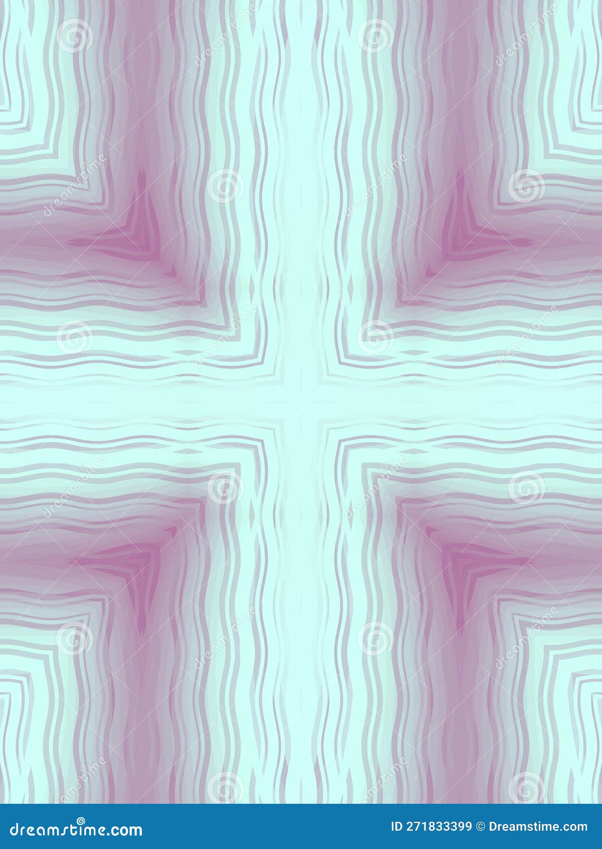 Symmetrical Composition with Simple Rounded Geometric Shapes and Trendy ...