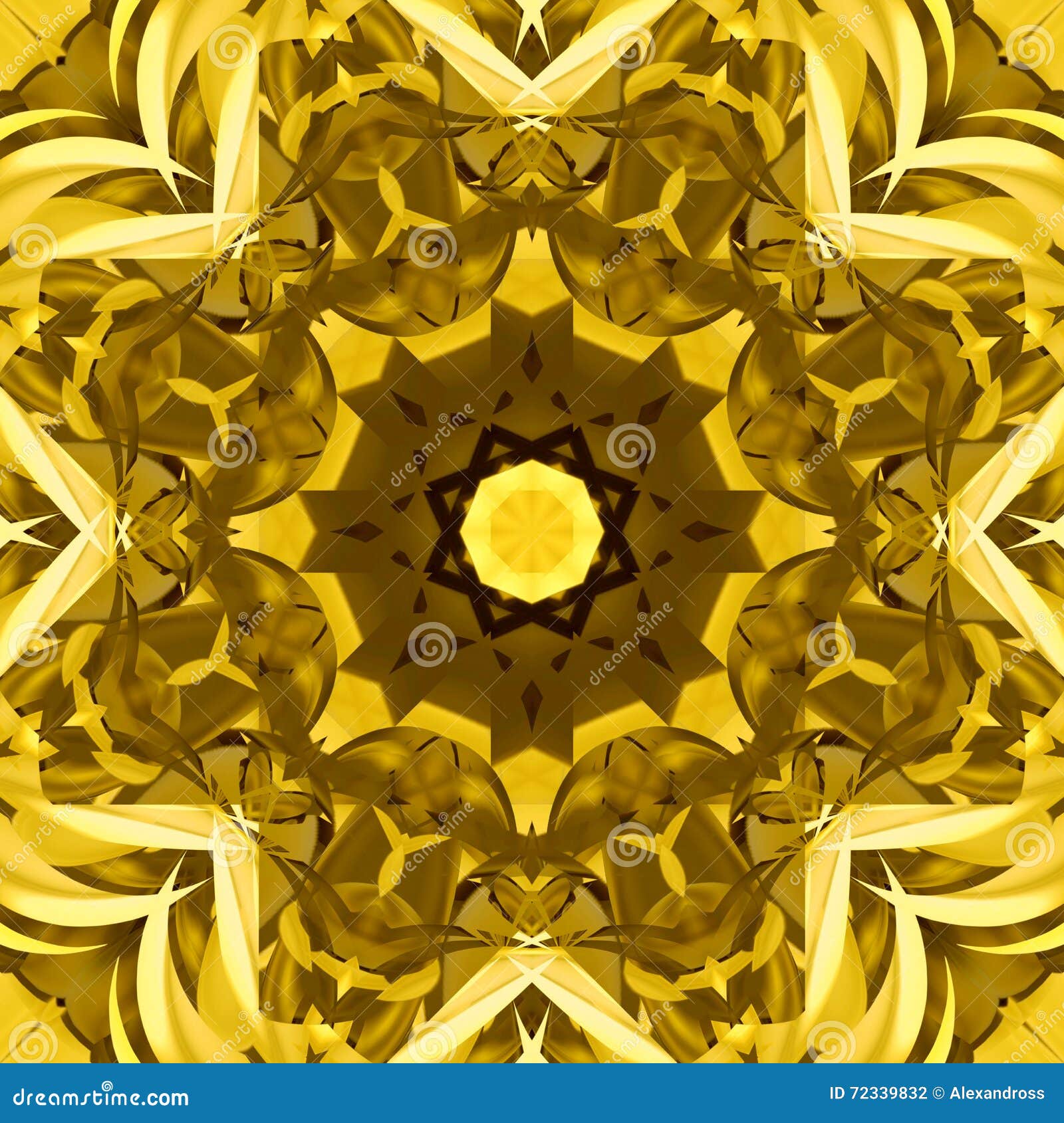 Symmetrical Decorative Patterns. Stock Illustration - Illustration of ...