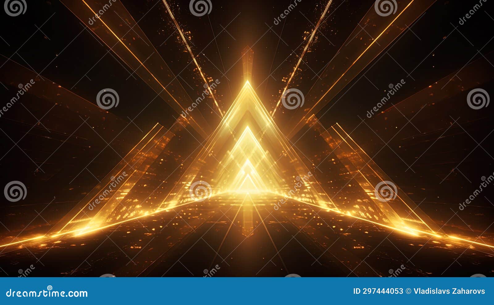 Symmetrical Energy Effect Arises in Background with Laser Rays Forming ...