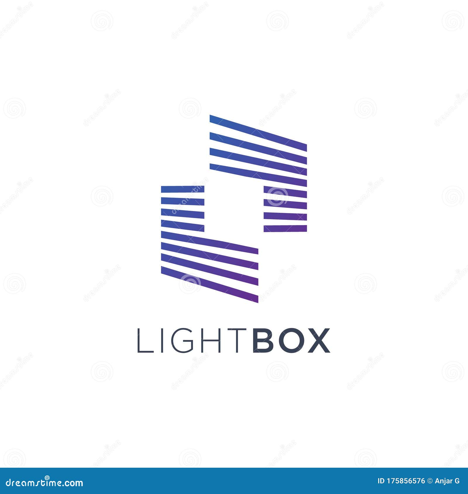 Symmetrical Geometry Lines Square 3d Perspective Logo Template Stock ...