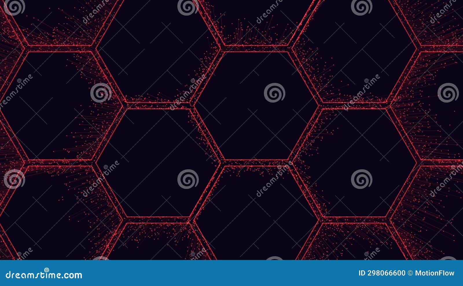 Symmetrical Tiling of Red Hexagons in a Repeated Pattern Stock Footage - Video of colors ...
