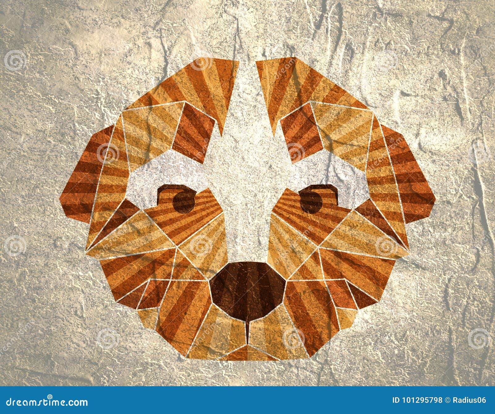 Low poly head of the dog stock illustration. Illustration of characters ...