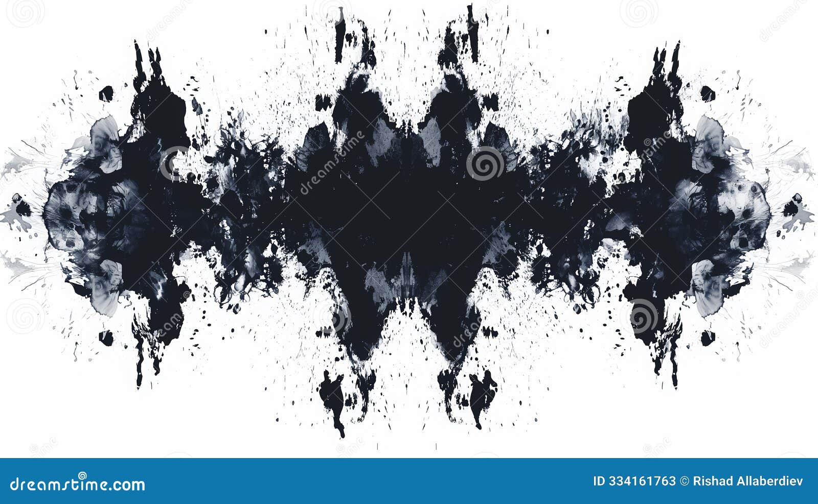 Abstract Rorschach Test Ink Blot Texture. Stock Photography ...