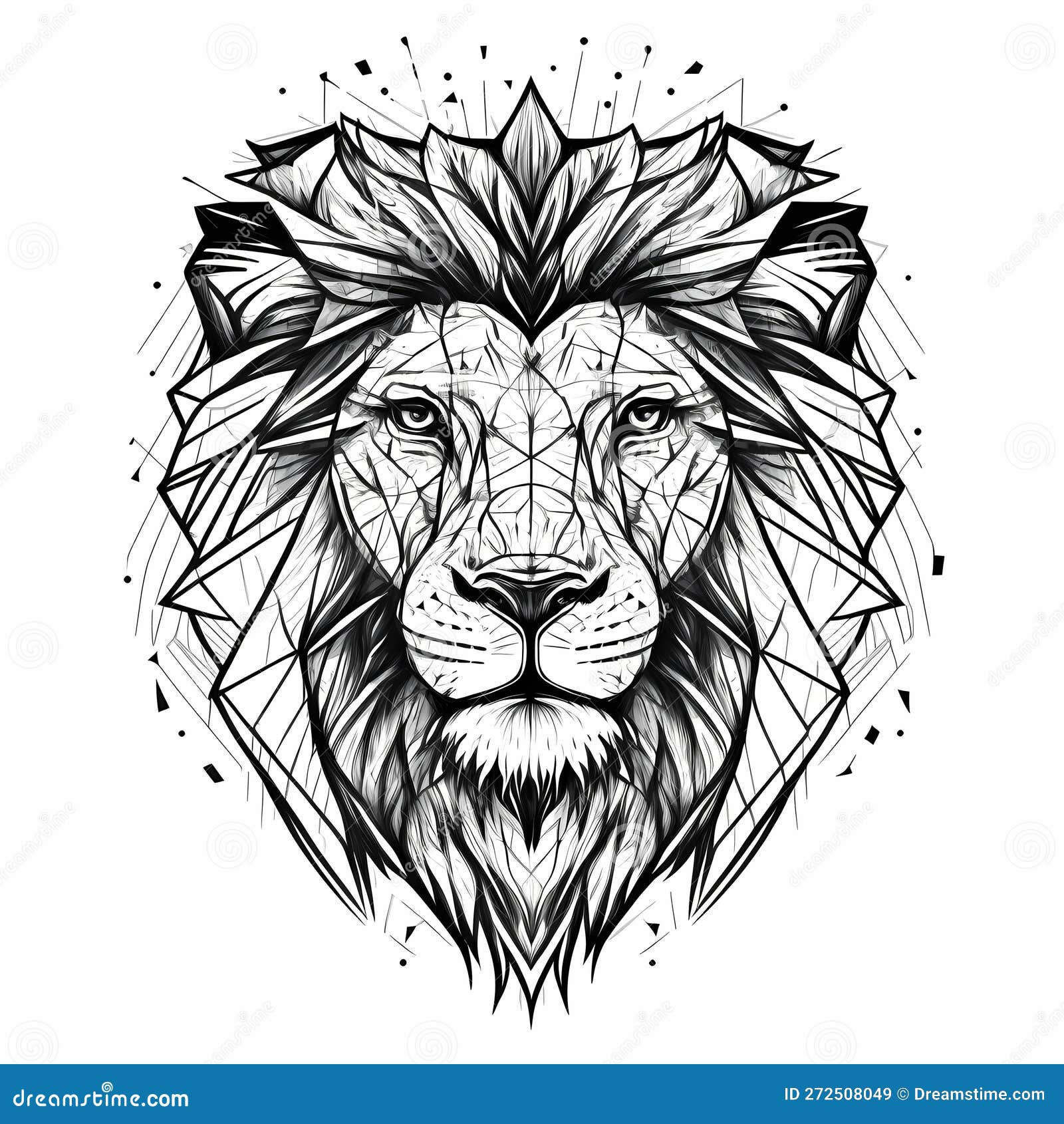 Simple Drawing Of A Lion Face