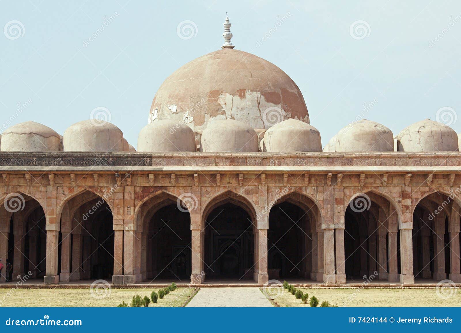 Symmetrical Mosque stock photo. Image of arch, muslim - 7424144