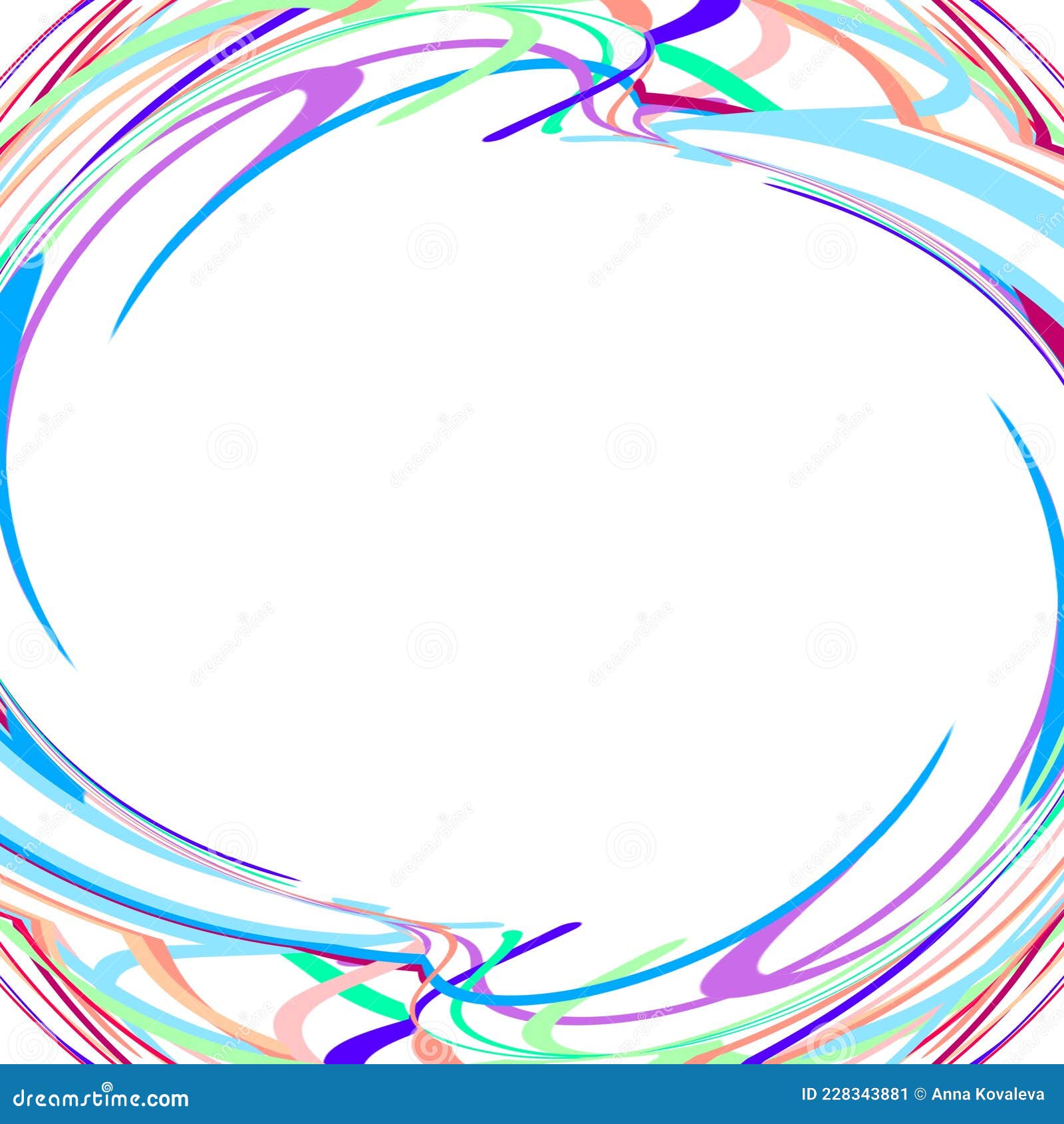 Symmetrical Multi-colored Frame for Scrapbooking Stock Illustration ...