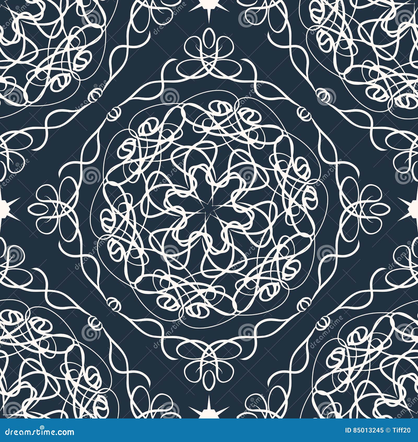 Symmetrical pattern stock vector. Illustration of ornament - 85013245