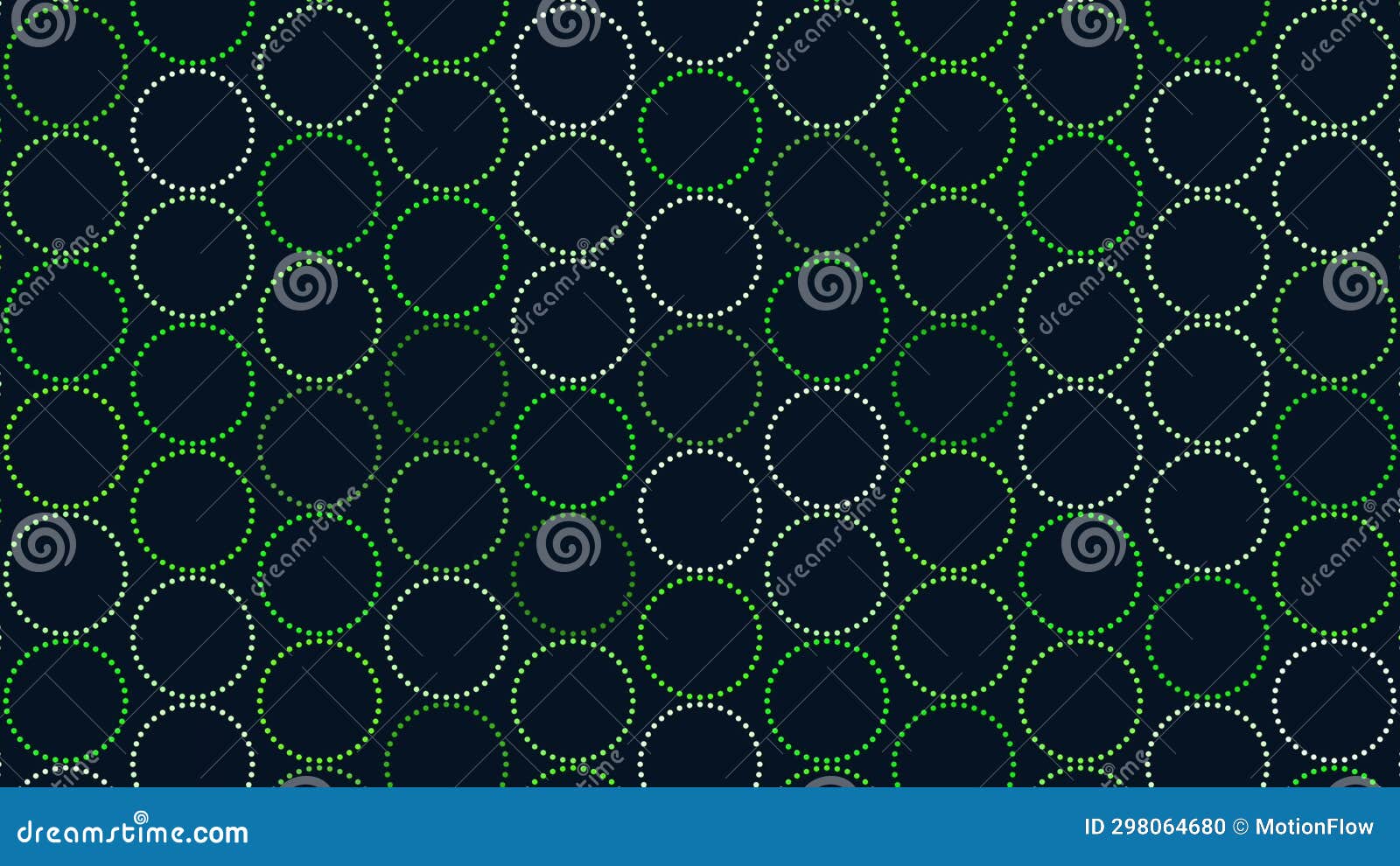 Circles and Dots Intricate Symmetrical Pattern on Dark Background Stock ...