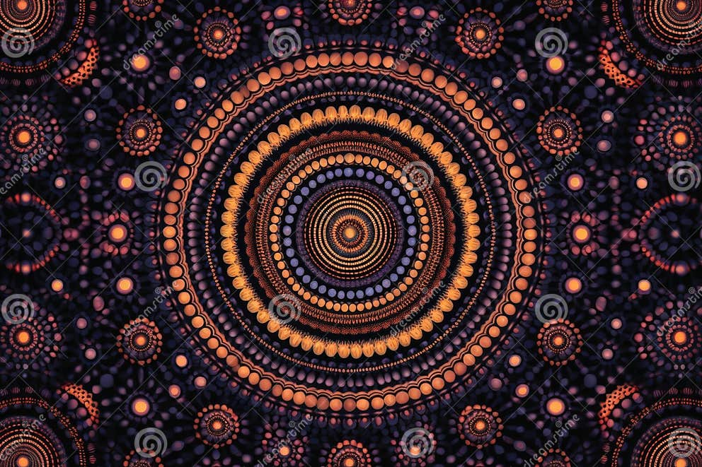 A Symmetrical Pattern of Dots on a Surface, with Rotational Symmetry ...