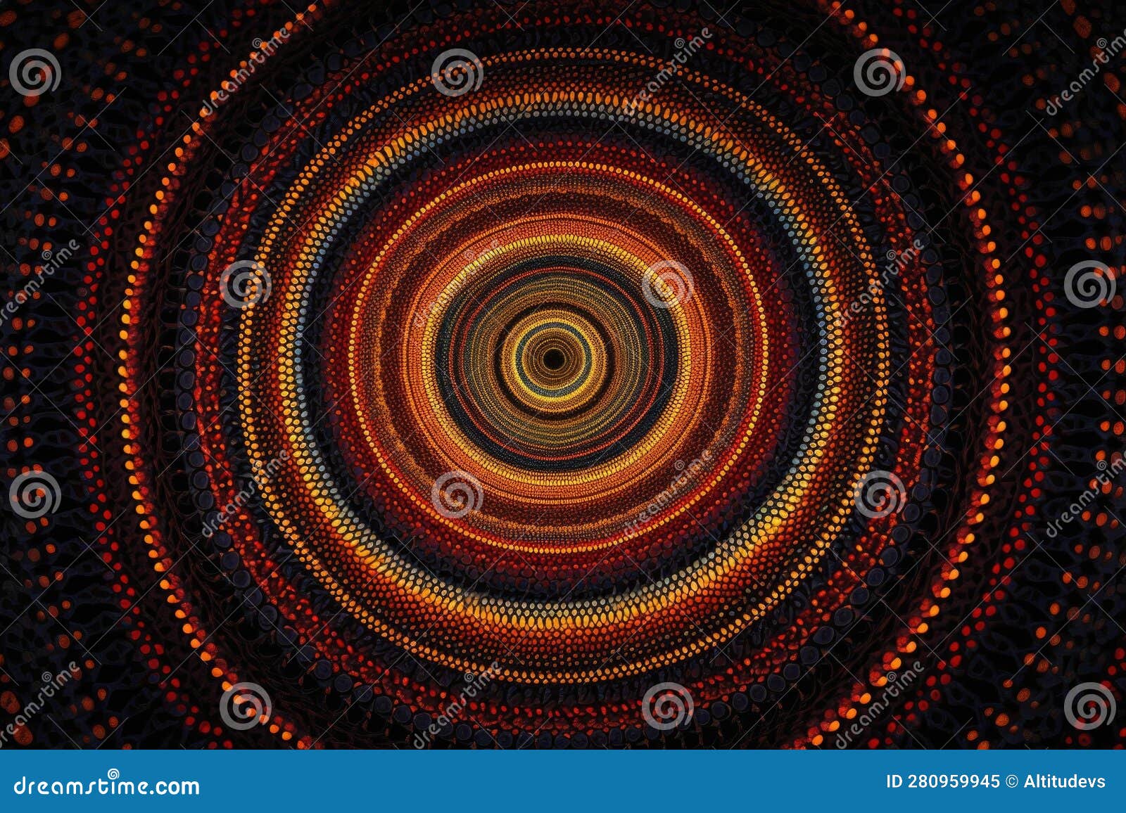 A Symmetrical Pattern of Dots on a Surface, with Rotational Symmetry ...