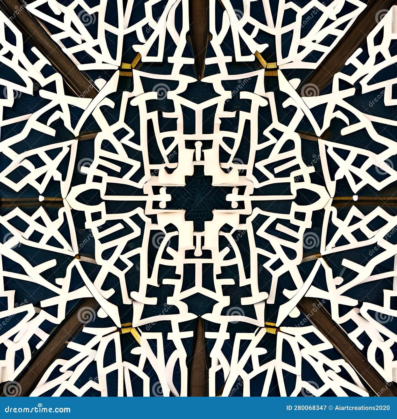 A Symmetrical Pattern of Interlocking Puzzle Pieces, Symbolizing the ...