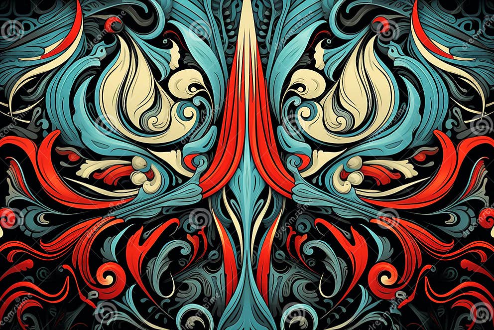 Symmetrical Patterns with Bold Geometric Shapes and Repeating Elements ...