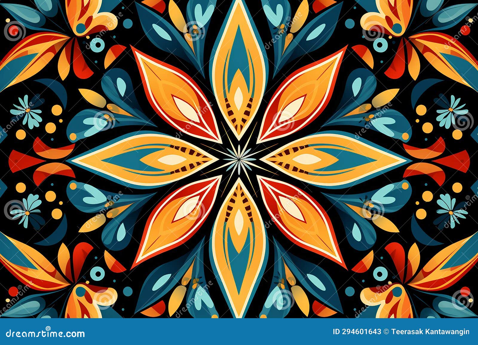 Symmetrical Patterns with Bold Geometric Shapes and Repeating Elements ...