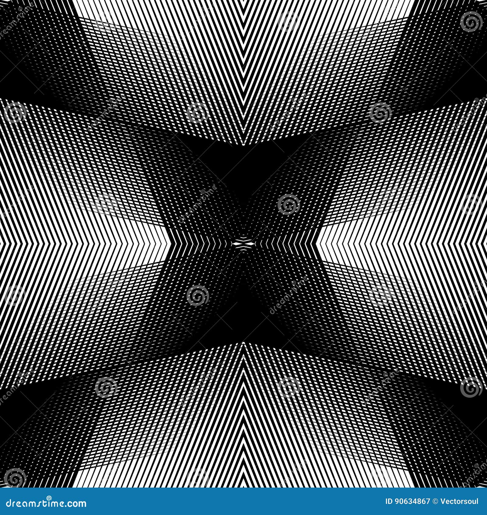 Symmetrical Repeatable Mesh, Grid Background with Mirrored Geometry ...