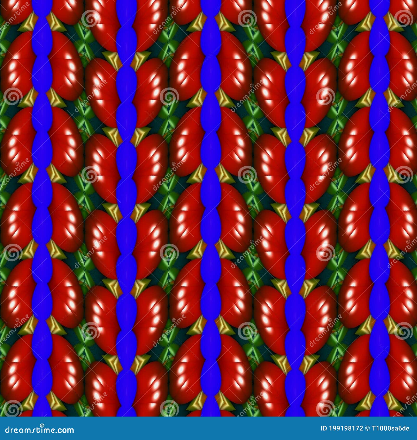 Symmetrical Repeating Colorful Patterns. Stock Illustration ...