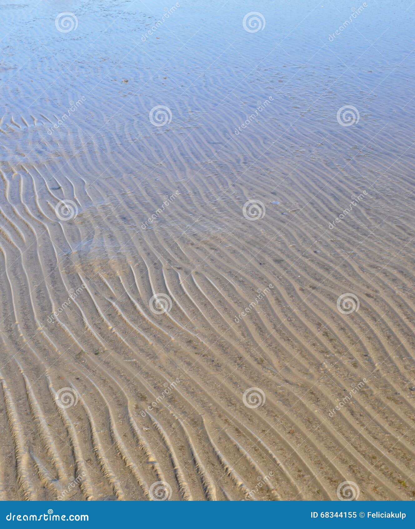 Symmetrical Ripple Marks on the Beach Stock Image - Image of county ...