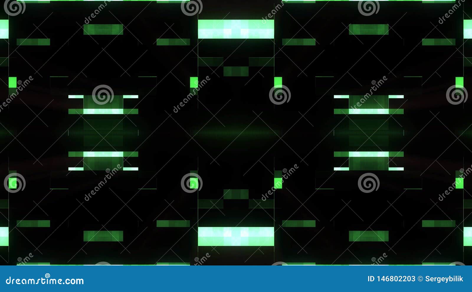 Symmetrical Shiny Shape Glitch Interference Screen Illustration ...