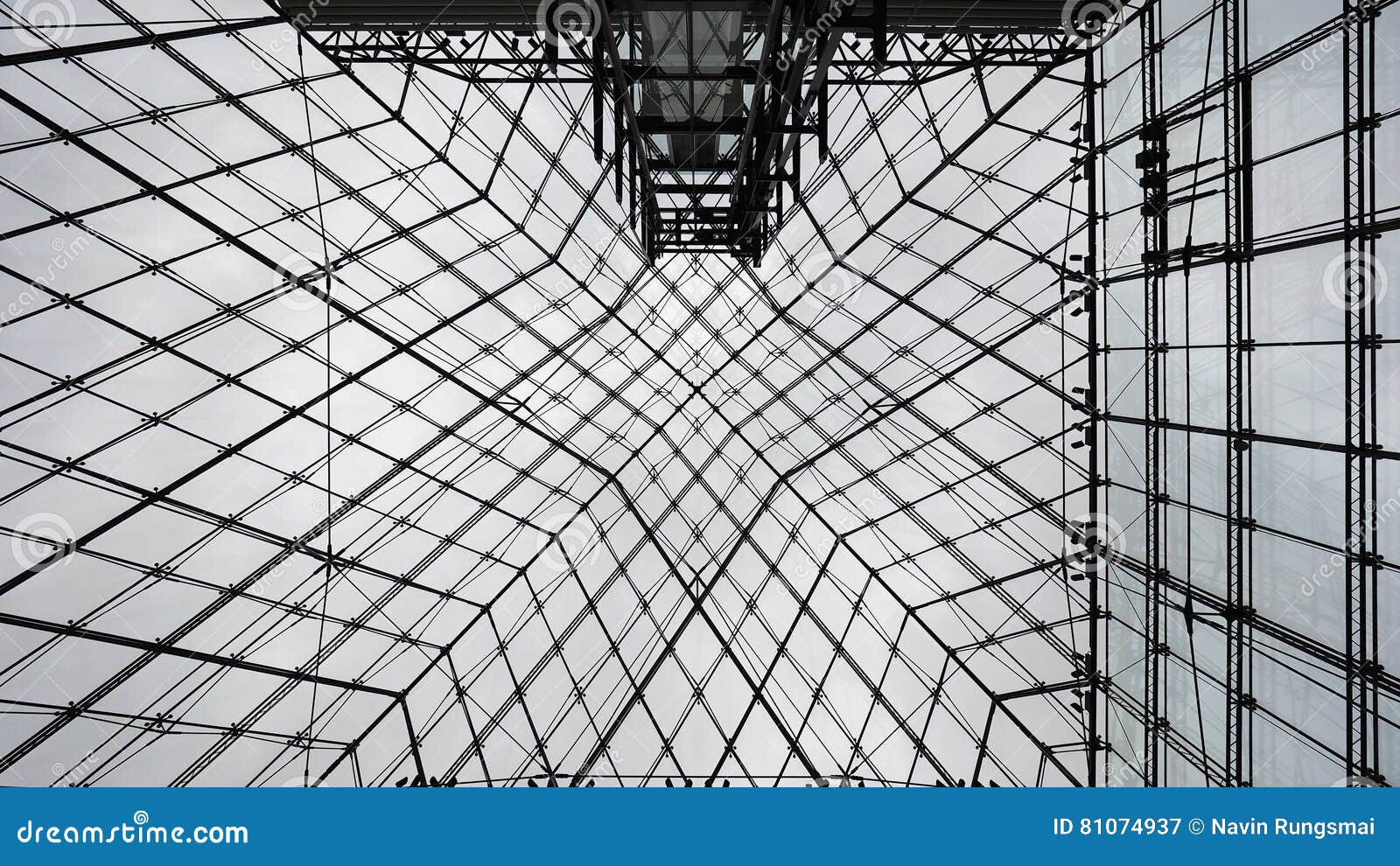 Symmetrical structure stock image. Image of architecture - 81074937