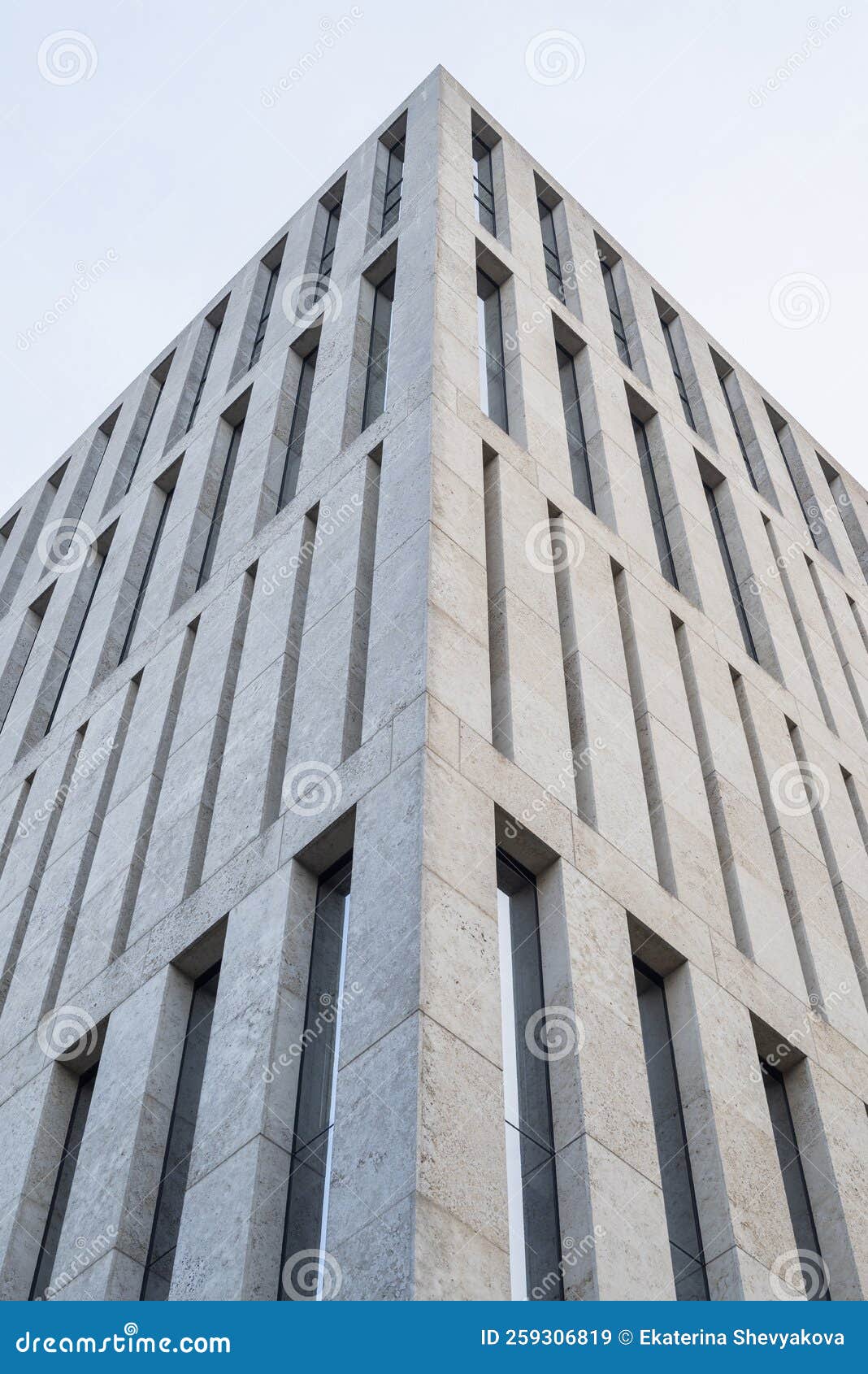 Symmetrical View of Building Modern Facade Editorial Stock Image ...