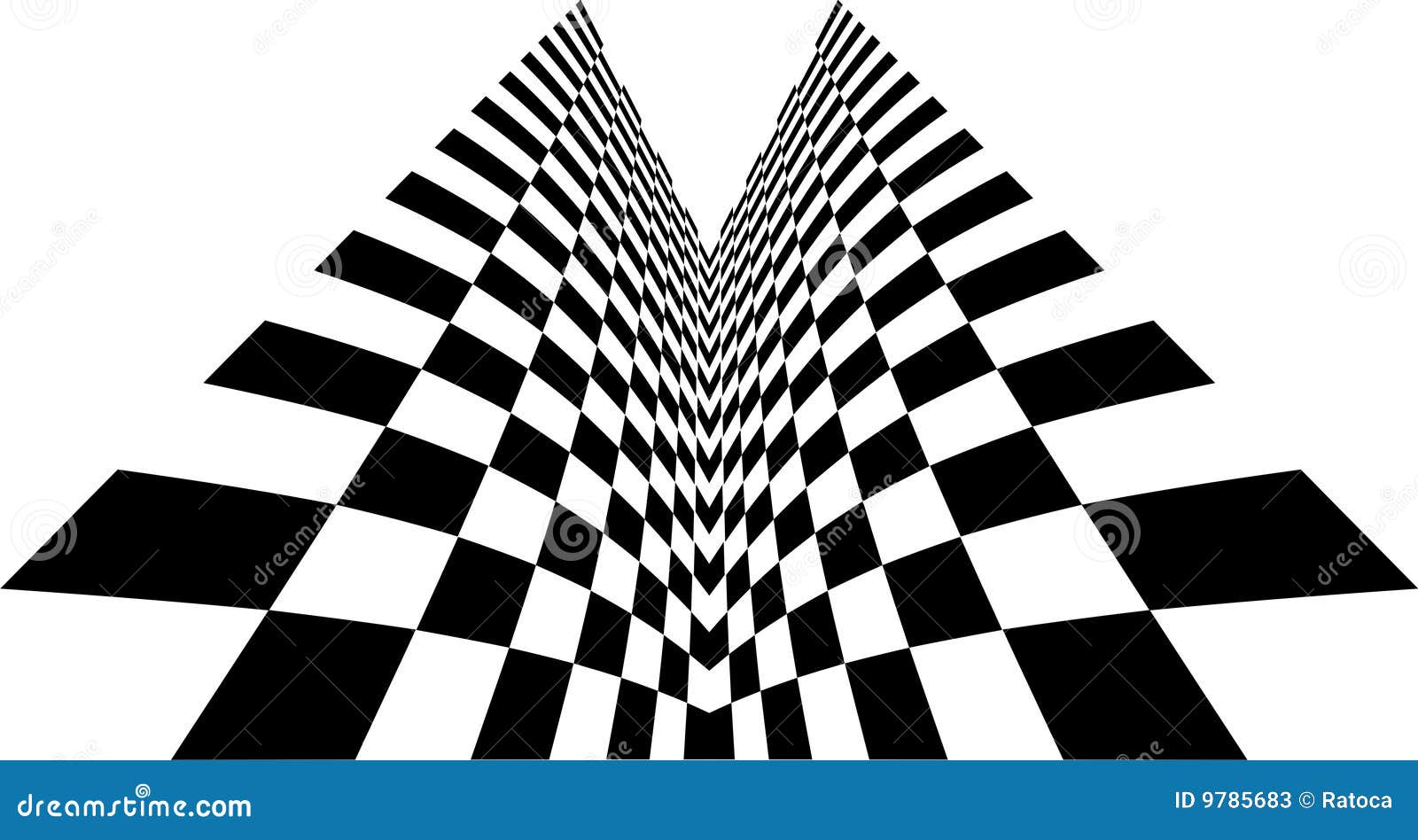 Symmetry Checkered Cartoon Vector | CartoonDealer.com #9785683