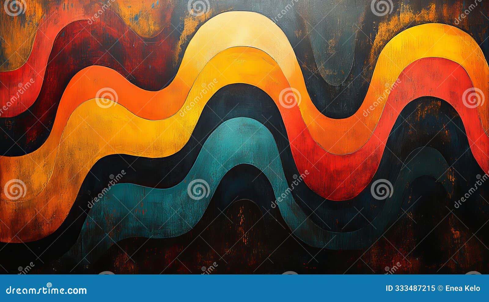 Symmetry in Color: a Minimalist Touch Stock Illustration - Illustration ...