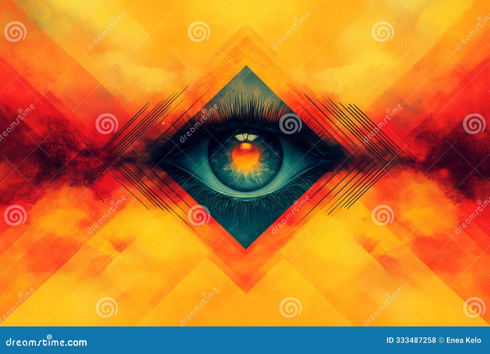 Symmetry in Color: a Minimalist Touch Stock Illustration - Illustration ...