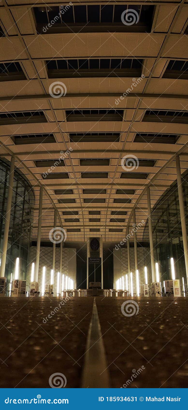 Symmetry of Lights at UTP Library Stock Image - Image of arch, facade ...