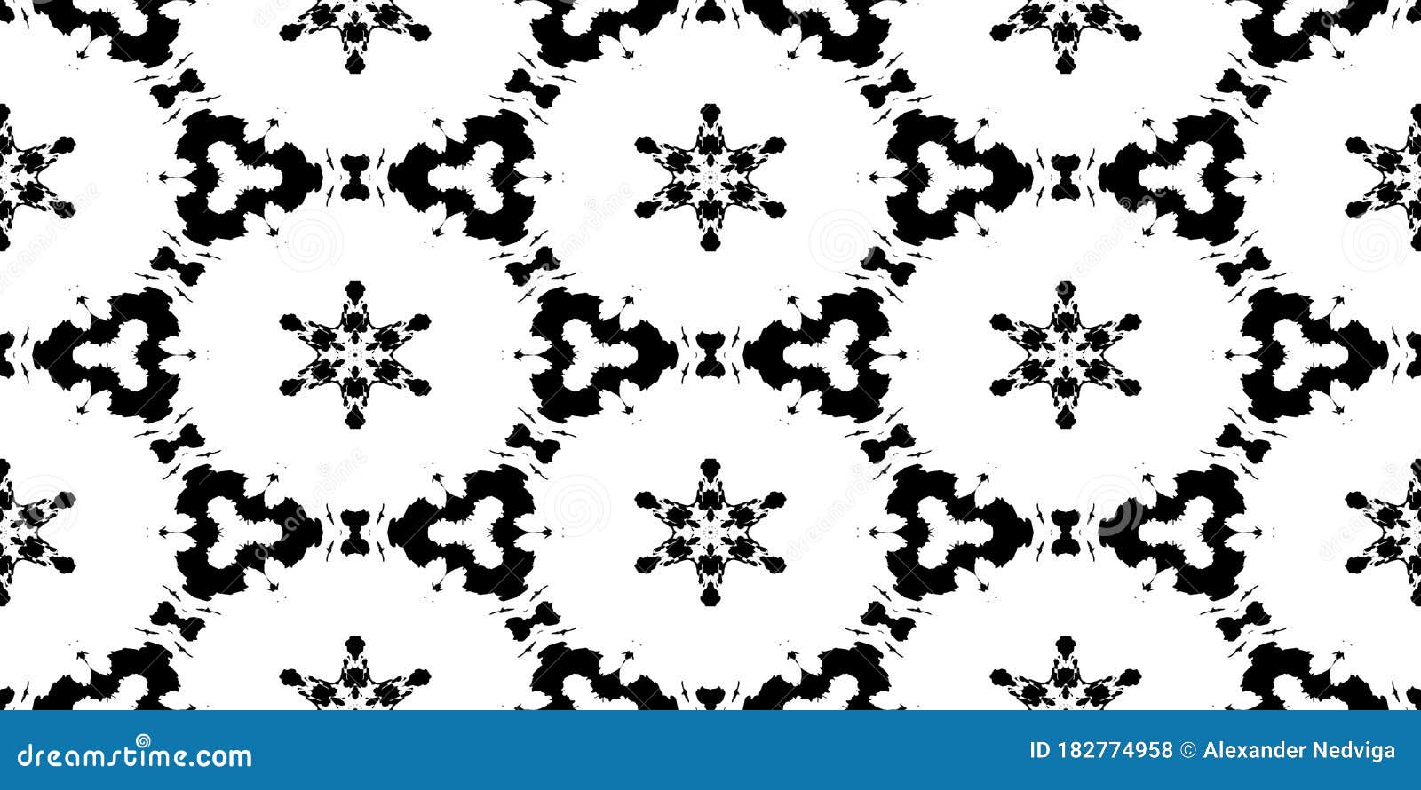 Symmetry Rorschach Test Ink Blot Texture. Stock Illustration ...