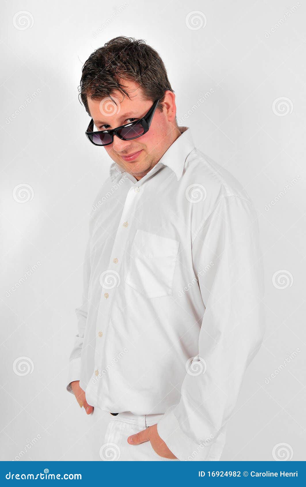Sympathetic man 63 stock photo. Image of person, glasses - 16924982