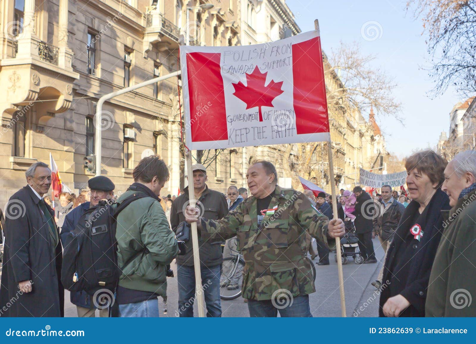 Sympathy Strike by the Hungarian Government Editorial Stock Image ...