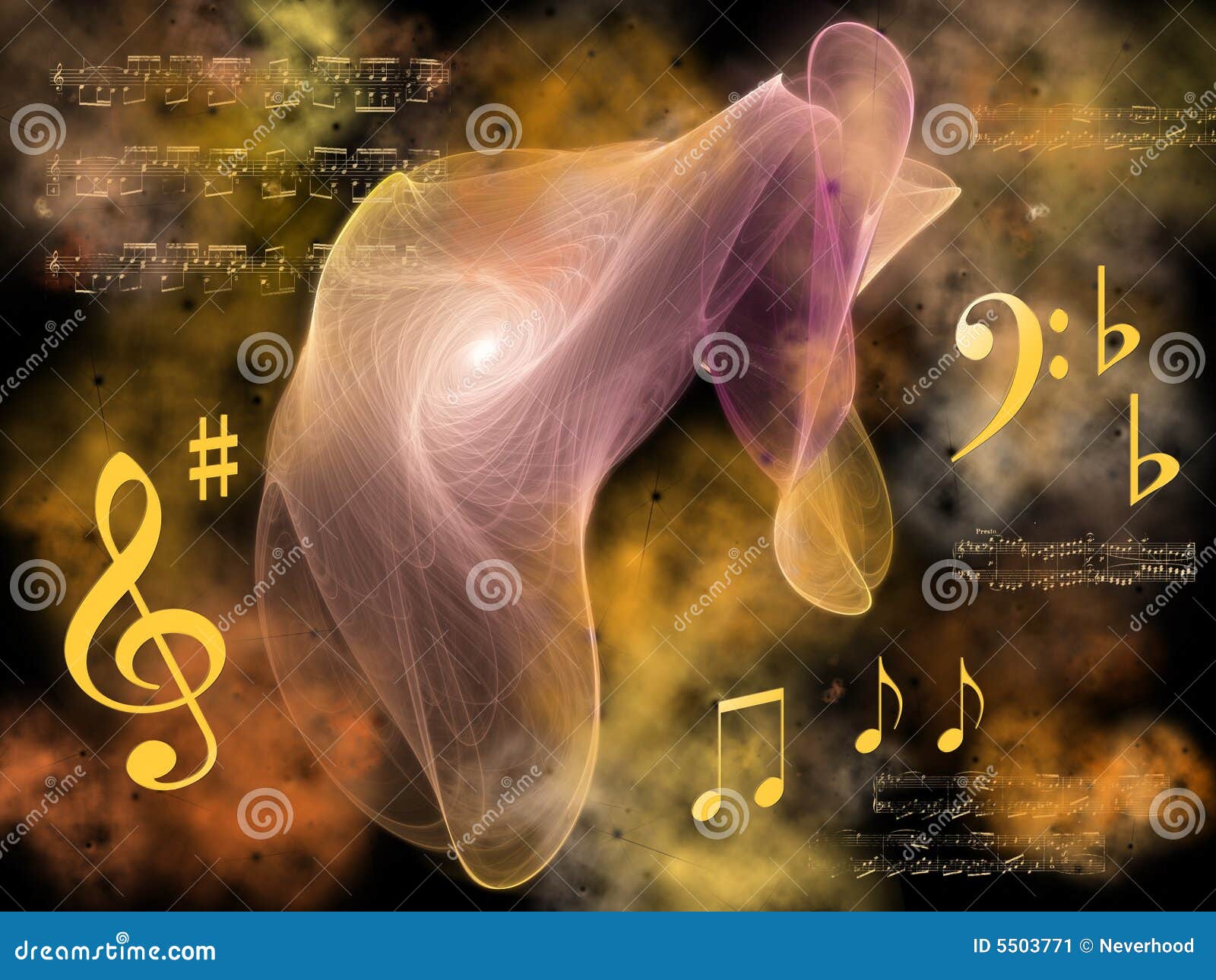 Symphony stock illustration. Illustration of decorative - 5503771