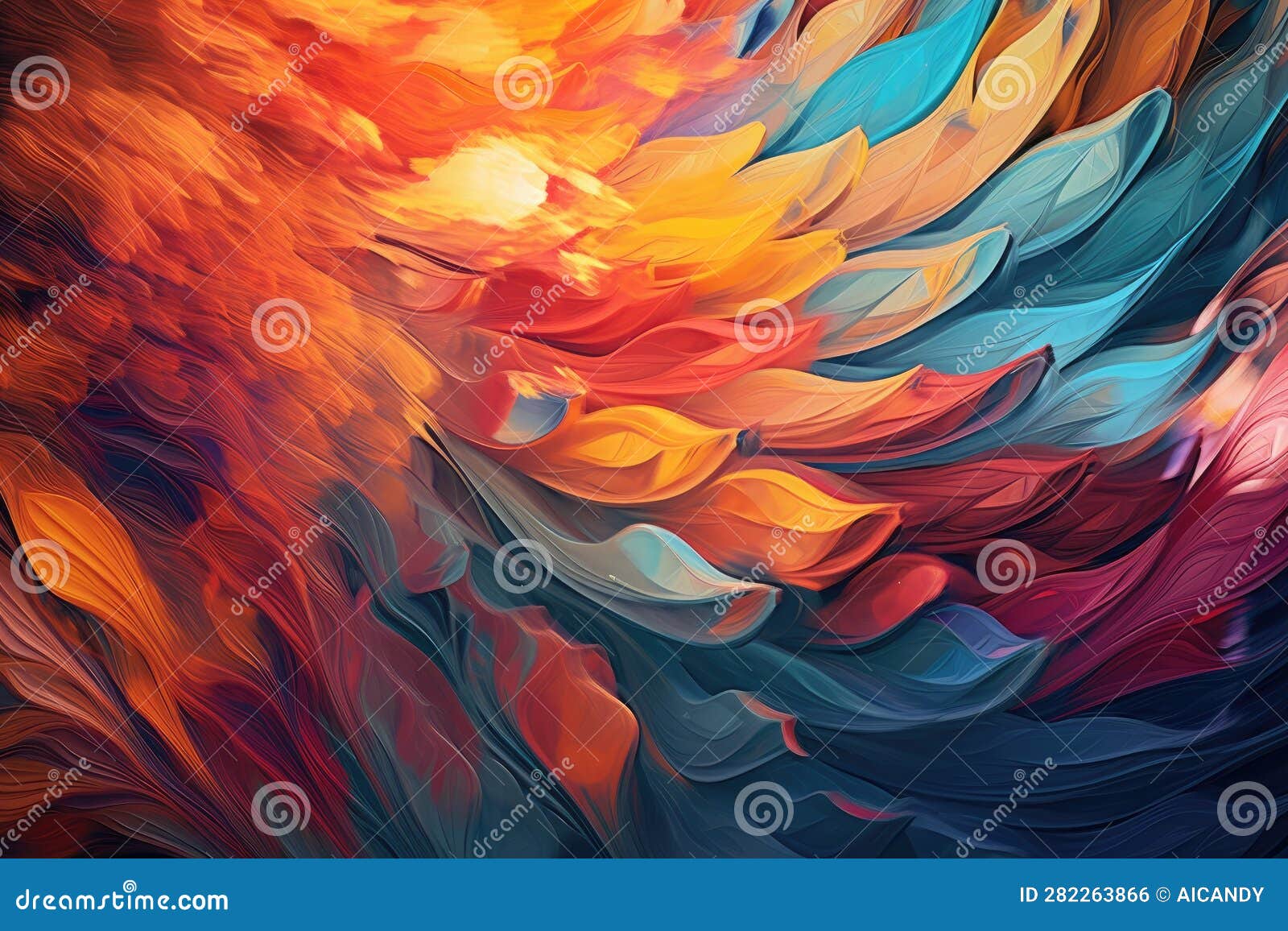 Symphony of Abstract Colors and Patterns on a Dynamic Background ...