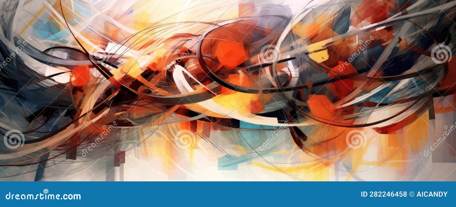 Symphony Of Abstract Lines Intersecting And Diverging Creating A Mesmerizing Visual Dialogue