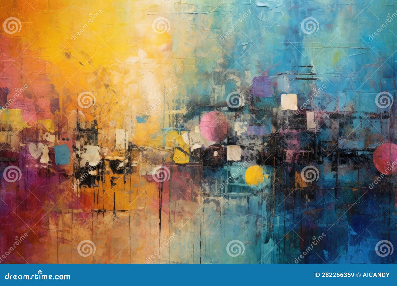 Symphony of Abstract Textures and Vivid Colors, Creating a Multisensory ...