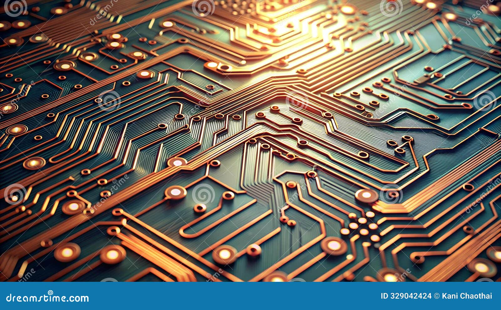 A Symphony Of Circuits: A Visual Representation Of A Printed Circuit ...