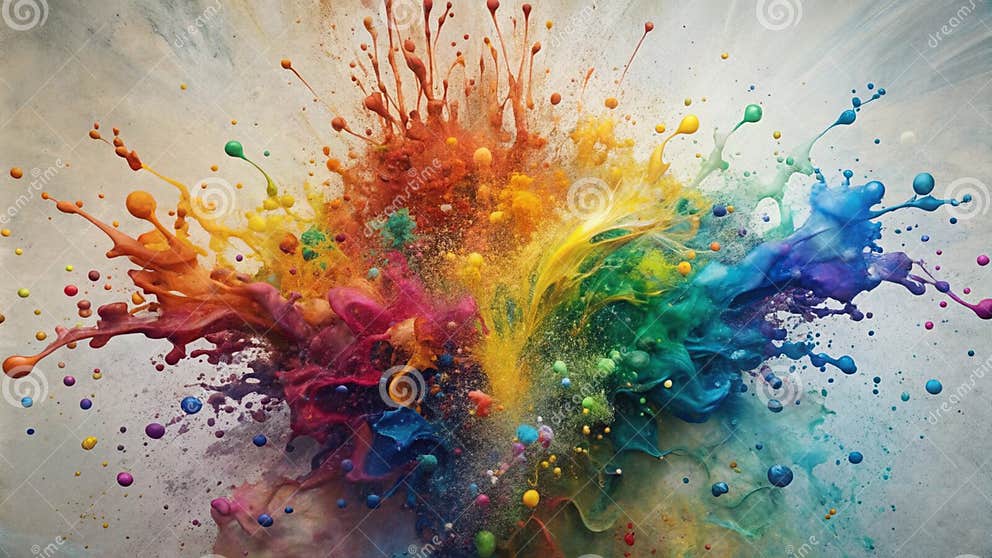 A Symphony of Colors, Exploding Paint Creates a Stunning Visual Feast ...