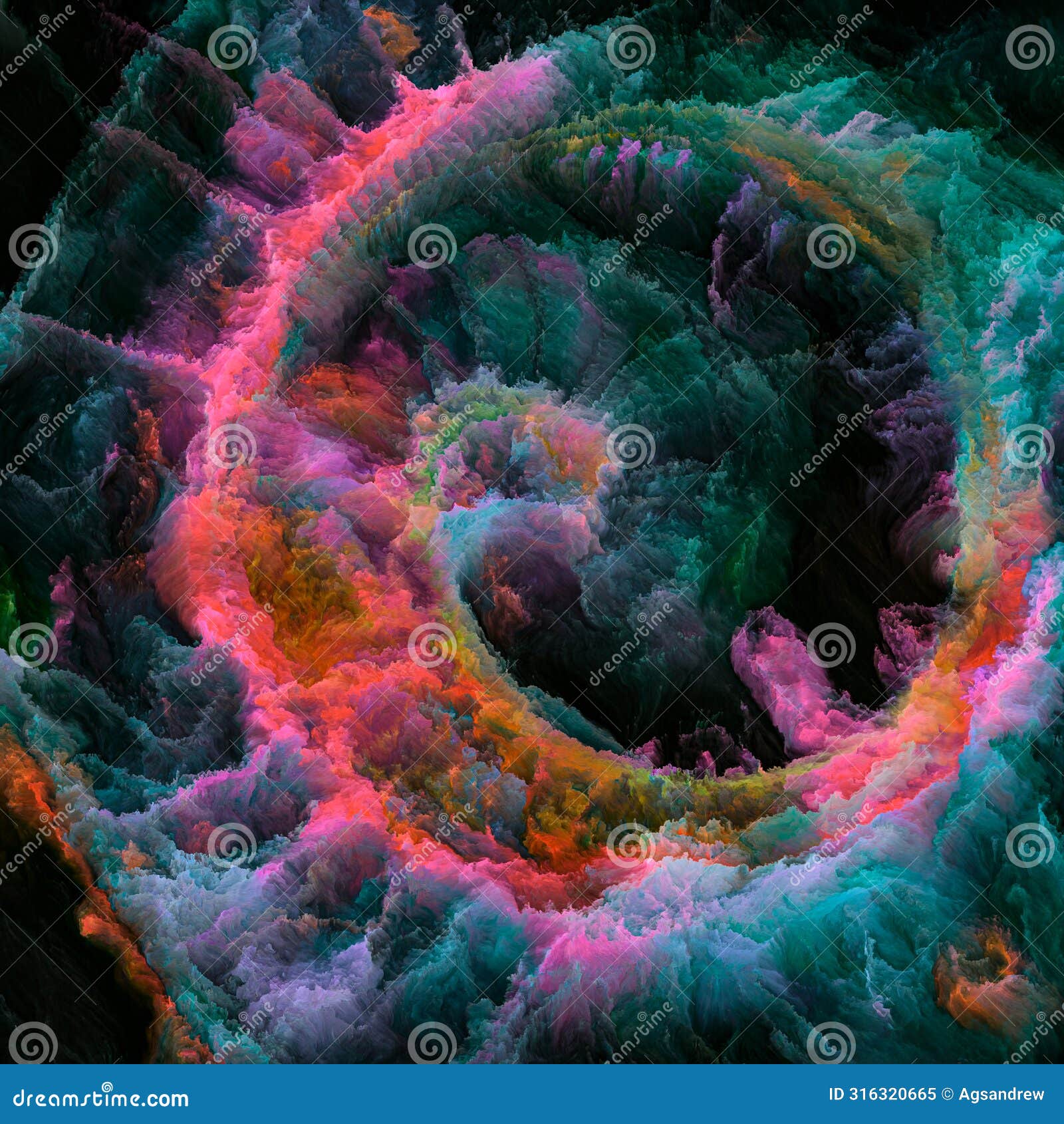 The Symphony of Dynamic Textures Stock Illustration - Illustration of ...