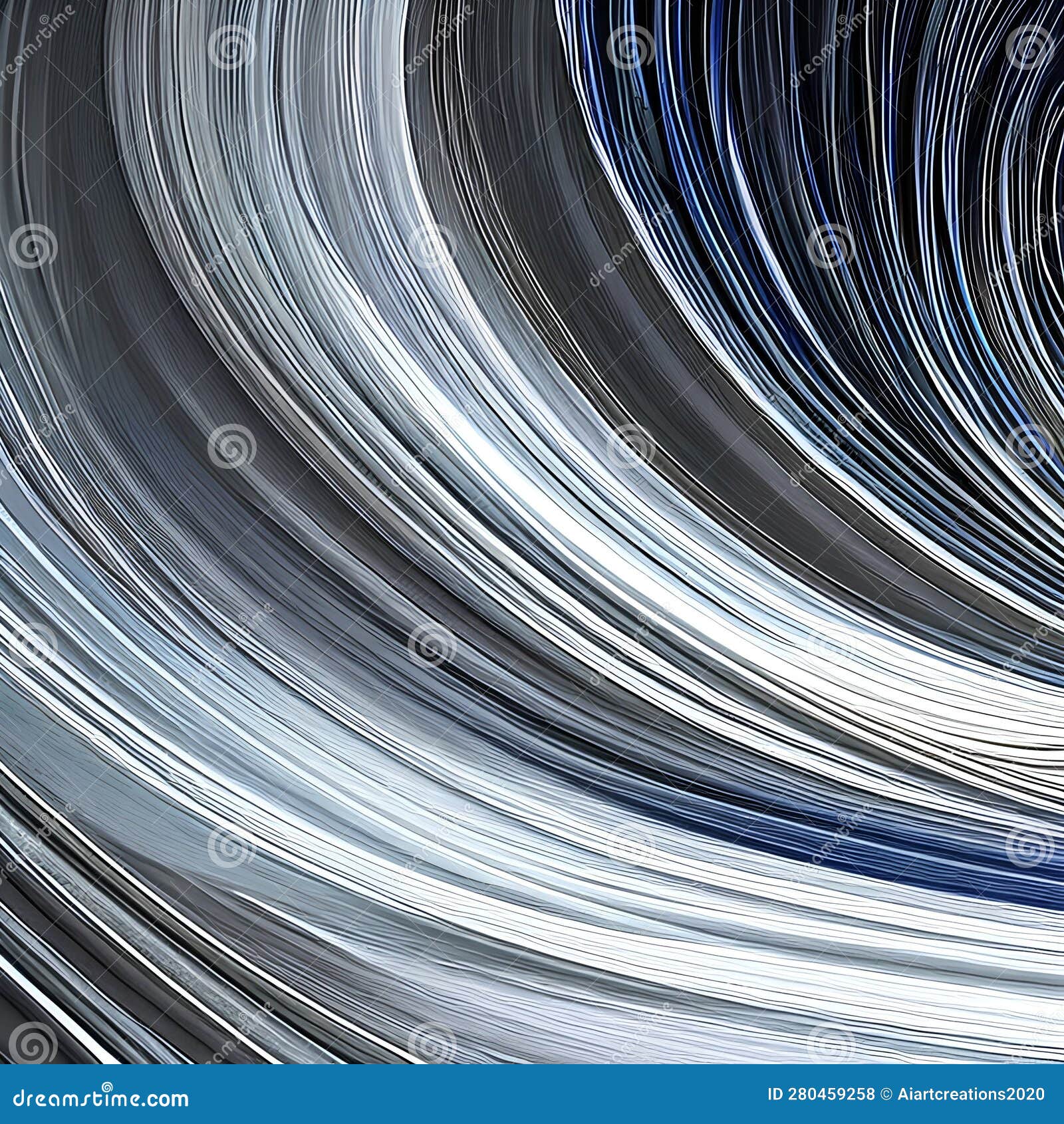 A Symphony of Flowing Lines and Curves, Creating a Sense of Fluidity ...