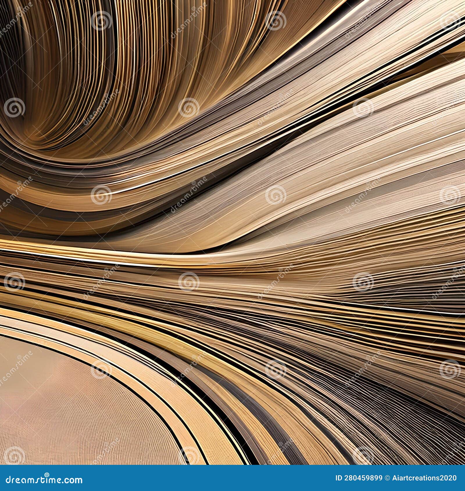 A Symphony of Flowing Lines and Curves, Creating a Sense of Fluidity ...