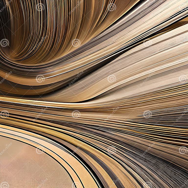 A Symphony of Flowing Lines and Curves, Creating a Sense of Fluidity ...