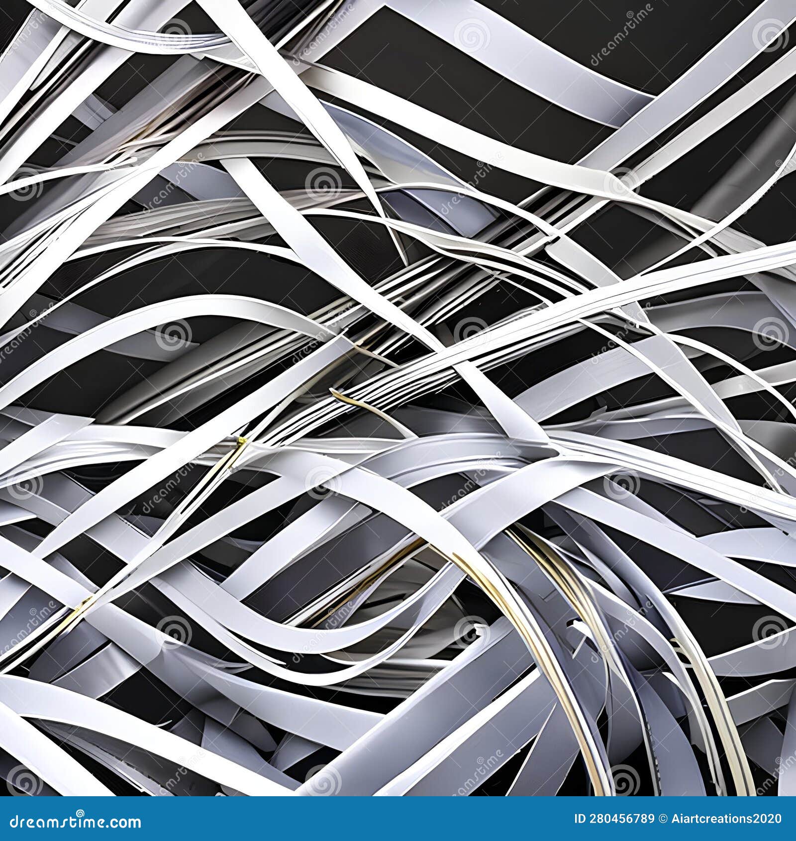 A Symphony of Flowing Ribbons and Ribbons, Intertwining and Dancing in ...