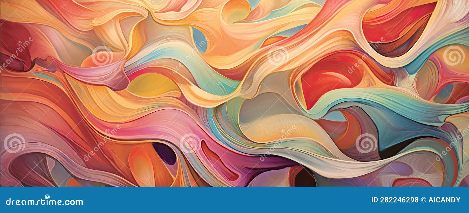 Symphony of Fluid Abstract Shapes Intertwining and Flowing Together ...